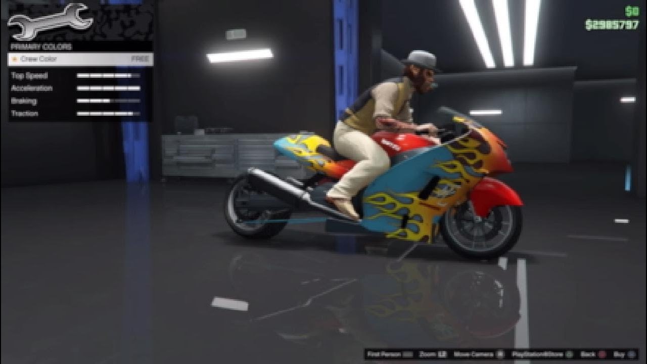 This is the way I pimp my motorcycle out on GTA V - YouTube