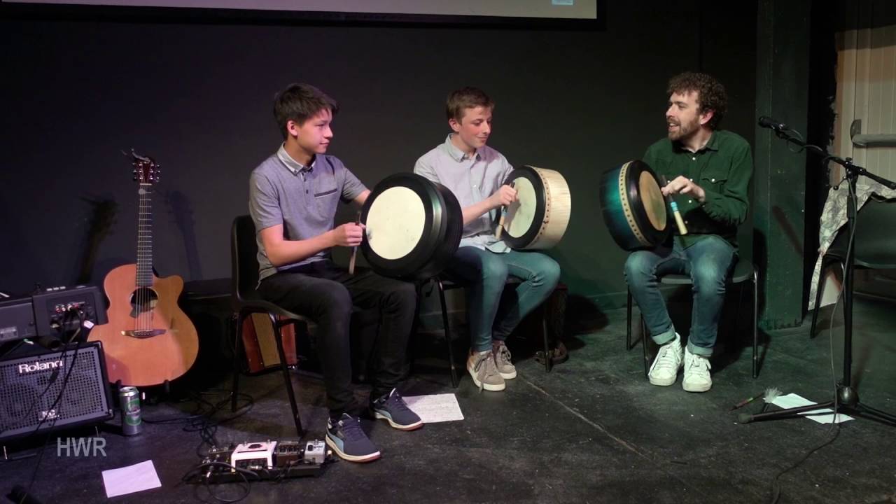 Bodhrán trio with Eamon Murray (Beoga), Craiceann Bodhrán Festival 2016 ...