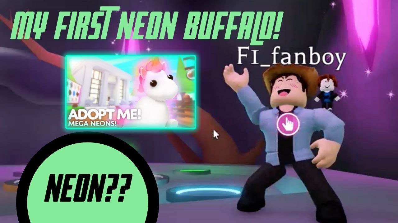VIDEO#1: ADOPT ME ~ MY FIRST NEON BUFFALO! - YouTube