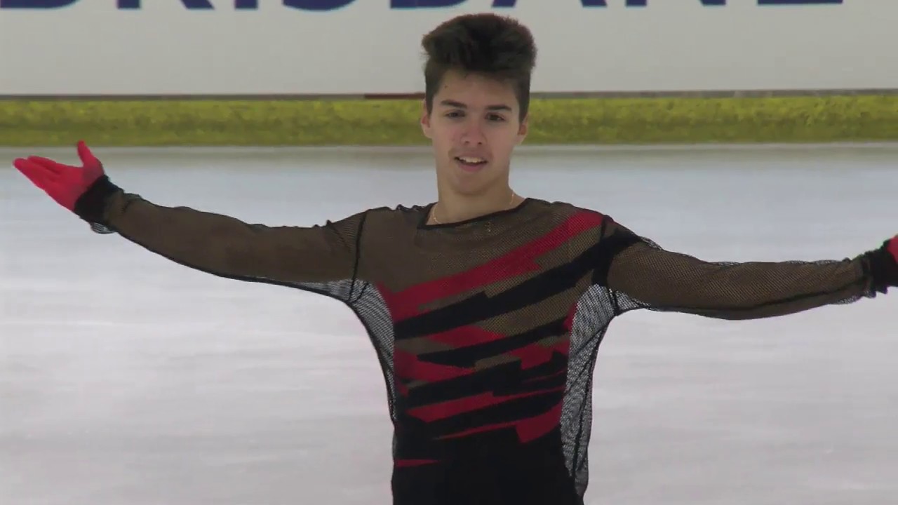 Roman SAVOSIN RUS :Brisbane- Men Short PGM- ISU JGP 2017 - YouTube