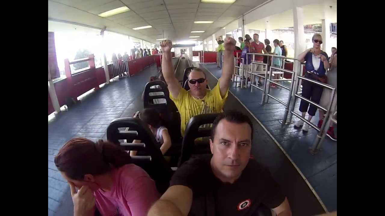 6 Flags Over Georgia - Ninja Roller Coaster Video Ride - YouTube