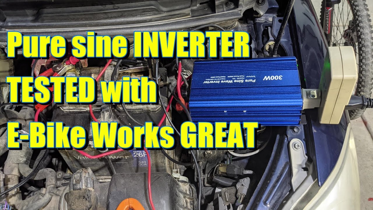 Pure Sine Inverter that works with electric E-bike to charge them while ...