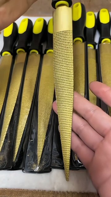 Creative inspiration Woodworking golden semi circular file for grinding ...