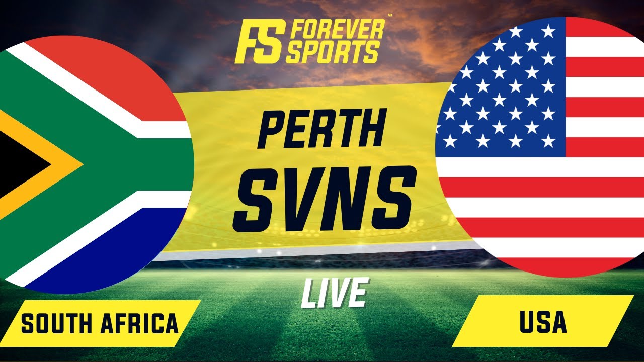 SOUTH AFRICA VS USA LIVE | Perth SVNS Cup Semi-Final | Rugby Sevens ...