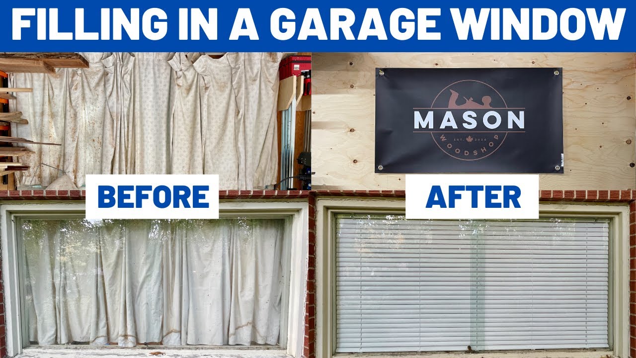 Workshop Improvement Project - Filling in My Garage Window with Mini ...