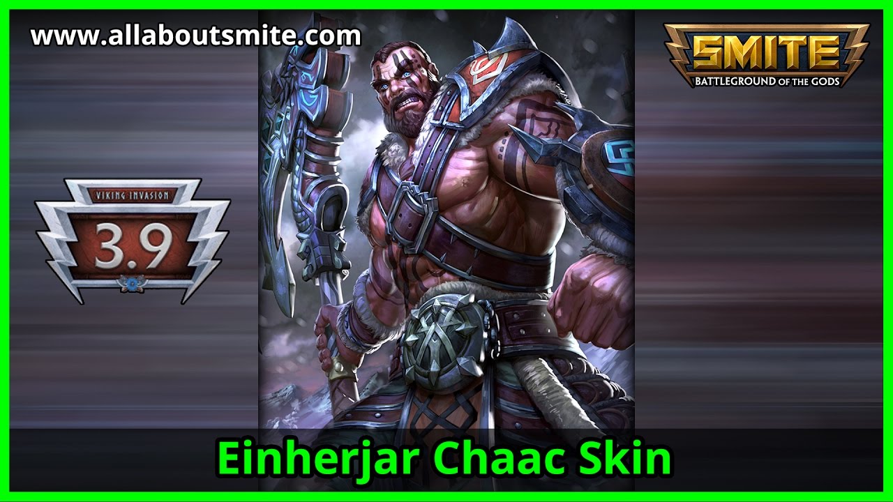 Smite - Einherjar Chaac (Skin Spotlight) | allaboutsmite - YouTube
