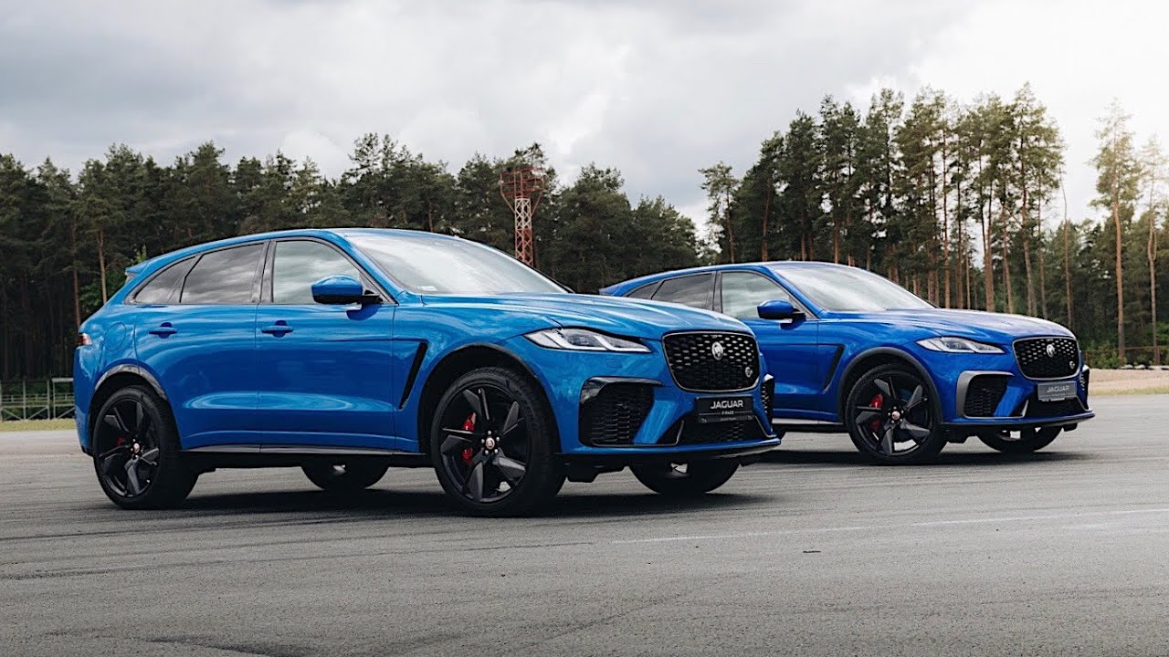 Jaguar SVR. 500 zirgspēku Jaguar Biķerniekos - YouTube