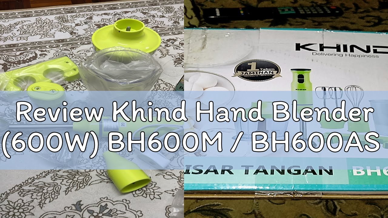 Review Khind Hand Blender (600W) BH600M / BH600AS - YouTube