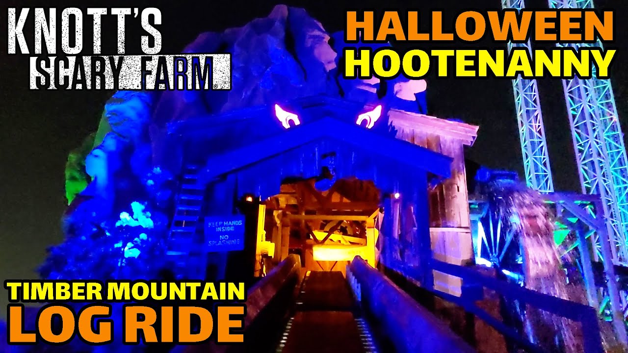 Halloween Hootenanny FULL RIDE on Timber Mountain Log Ride during Knott ...
