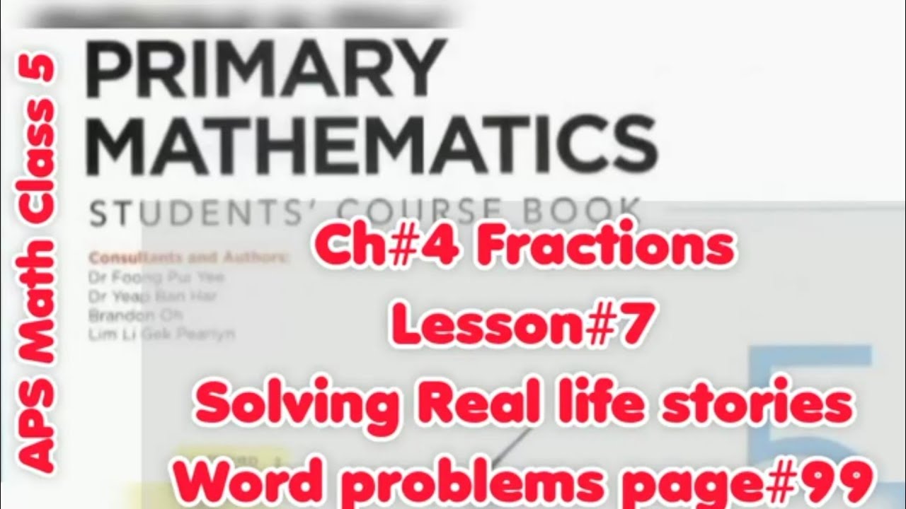 Ch#4 Decimals, Lesson#7,Solving Real life stories, Word Problems page ...