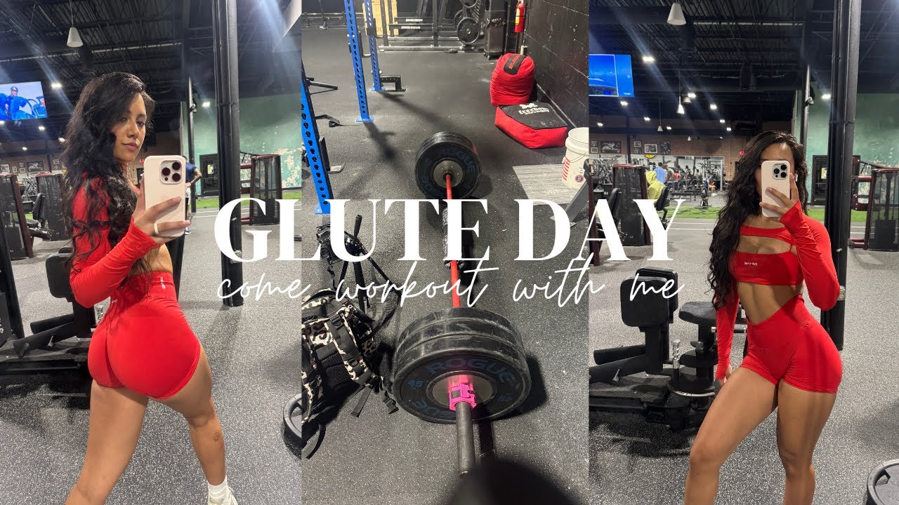 GLUTE DAY: come workout with me! - YouTube