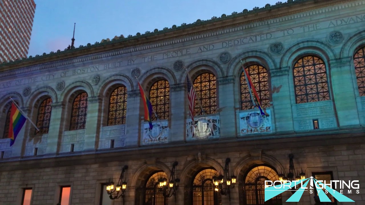 Boston Public Library - Facade 3D Projection Mapping - YouTube