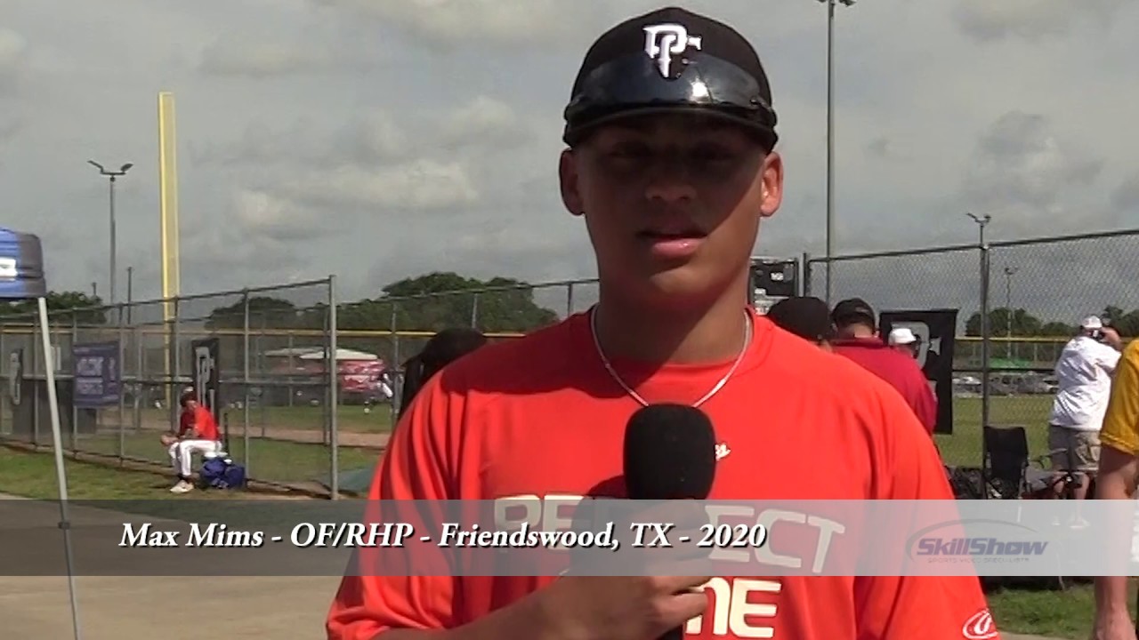 Max Mims - OF/RHP - Friendswood, TX - 2020 - YouTube