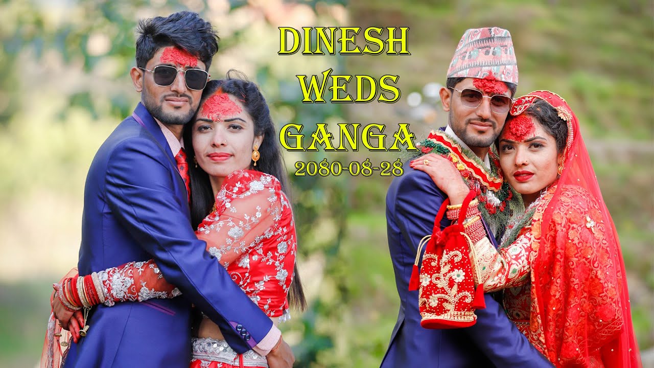 DINESH SUBEDI & GANGA POUDEL WEDDING VIDEO at Myagdi Rakhu म्याग्दी ...
