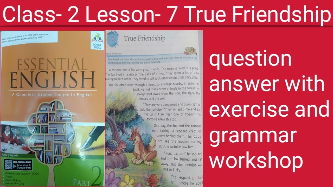Class-2 Lesson-7 True Friendship||question answer with exercise ...