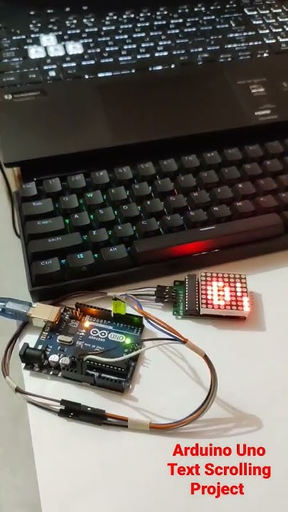 Arduino Uno Text Scrolling #arduino #Led - YouTube