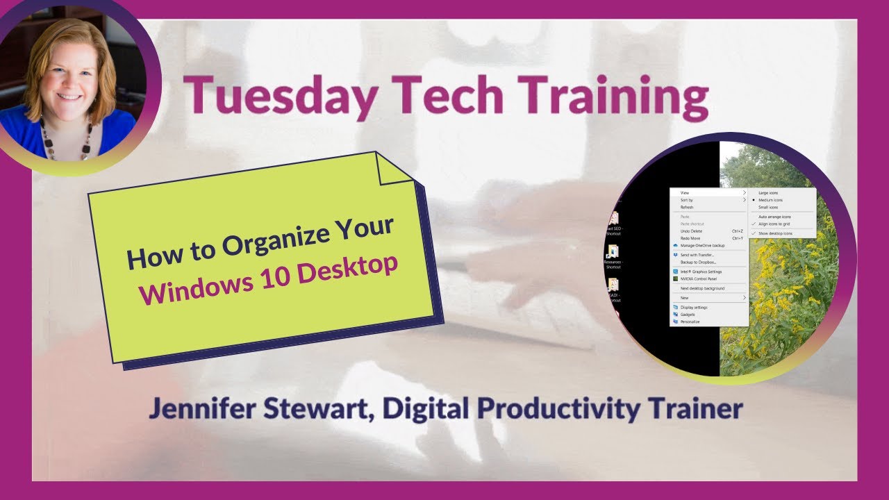 How to Organize Your Windows 10 Desktop - YouTube