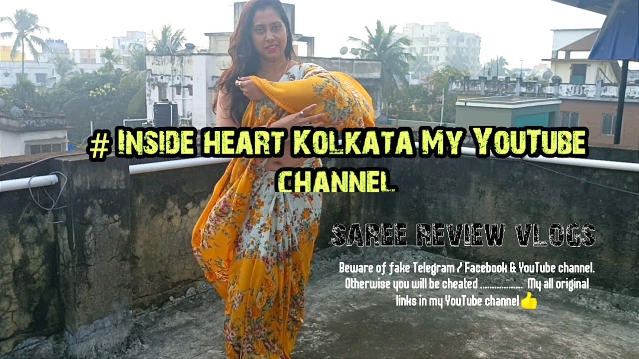 Latest Charming saree review vlogs with expression 😍lovely yellow with ...