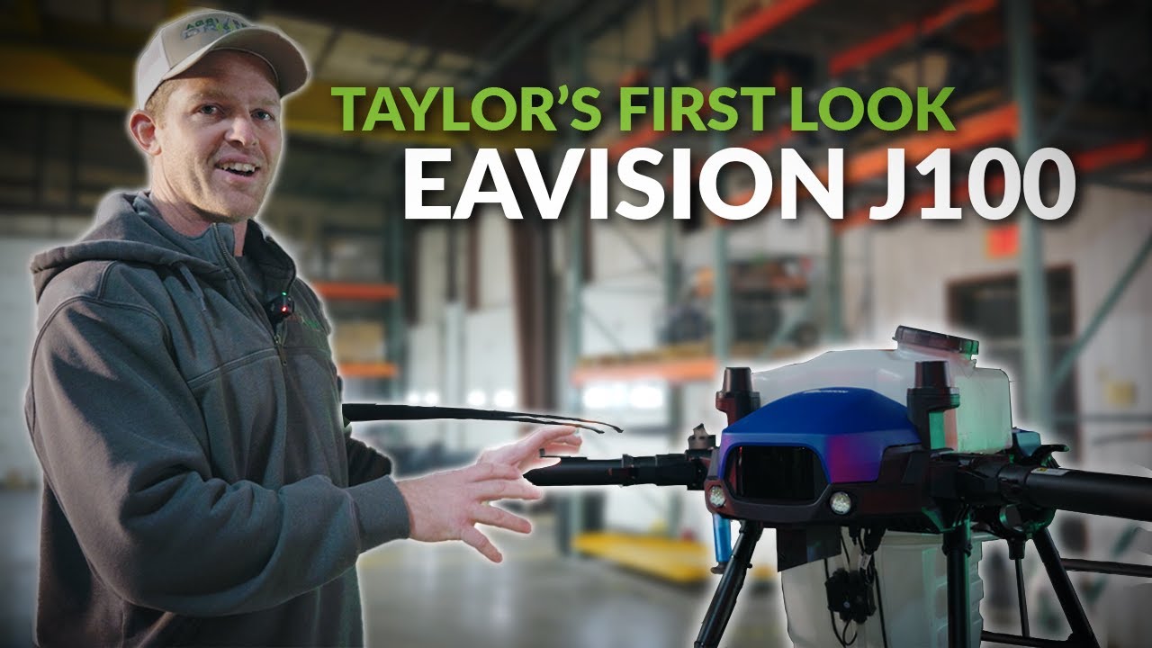 Taylor Moreland's First Look at the EAVision J100 Spray Drone - YouTube