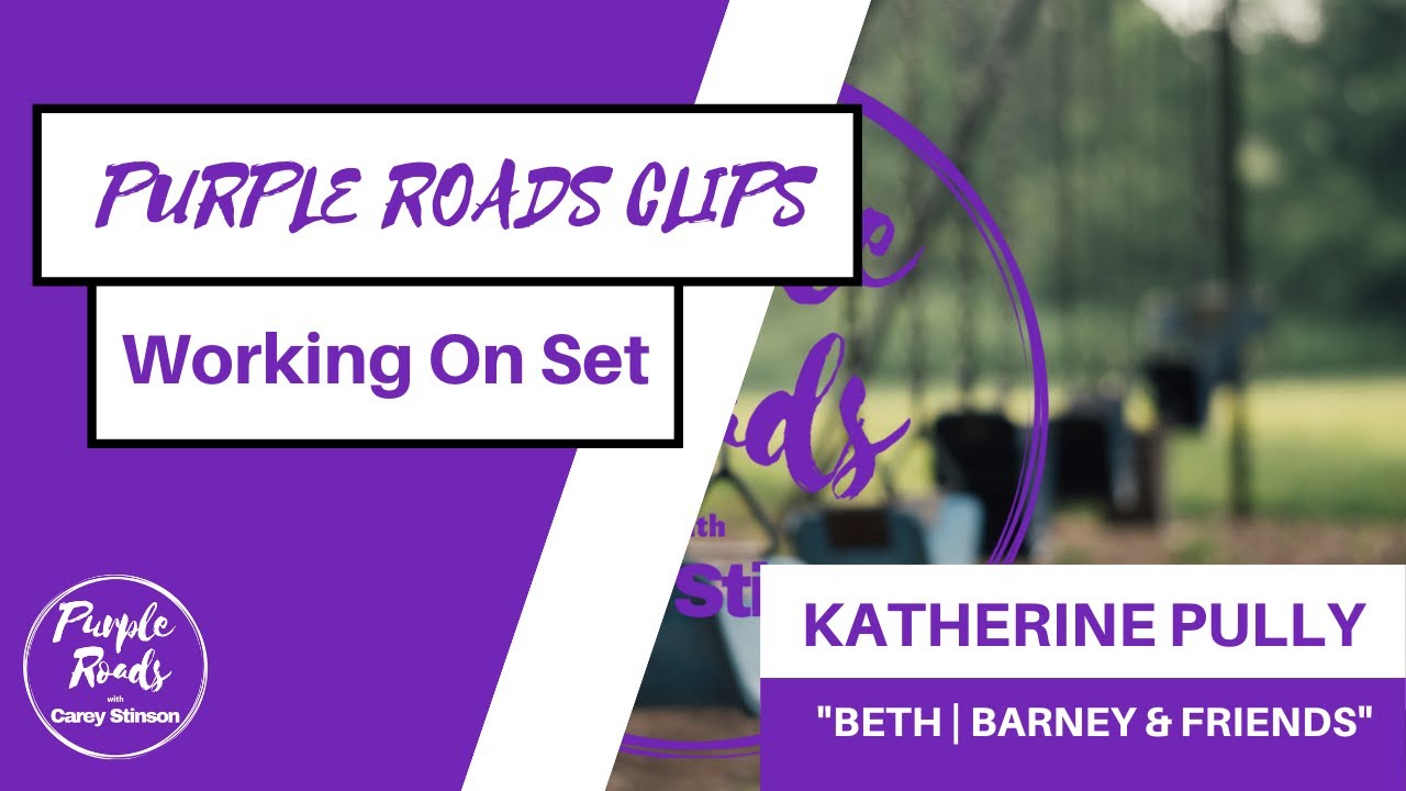 Working on Set | Katherine Pully ("Beth" Barney & Friends) | Purple ...