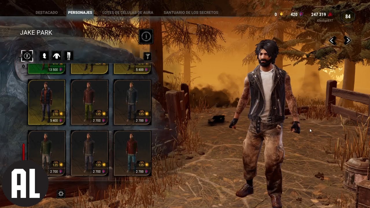 TODAS las SKINS de JAKE PARK en DEAD BY DAYLIGHT - YouTube