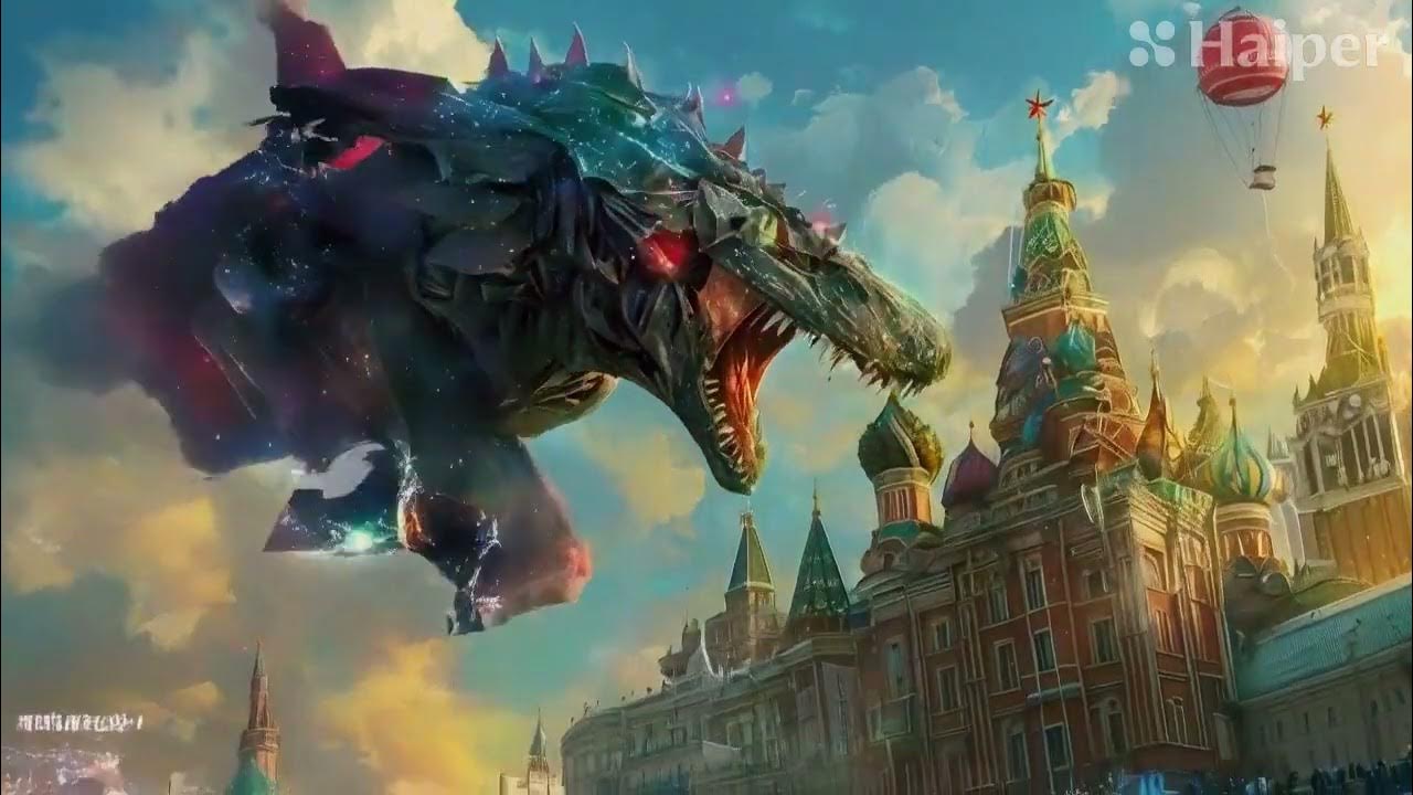 Кибер дракон нападает на Кремль - YouTube