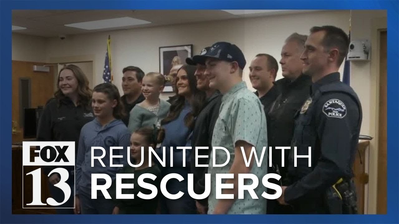 Provo Police officer reunited with fellow officers who helped save him ...