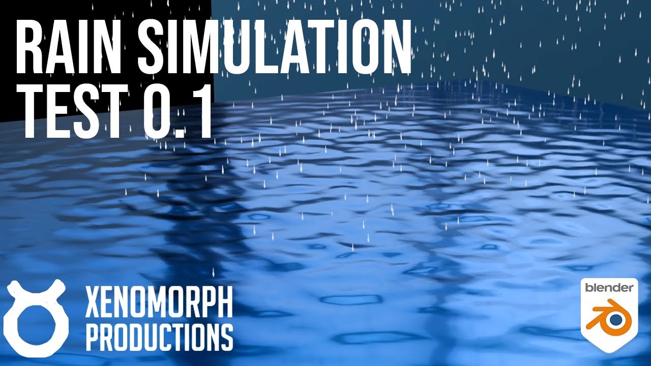 Rain Simulation Test in Blender 4.1 - YouTube