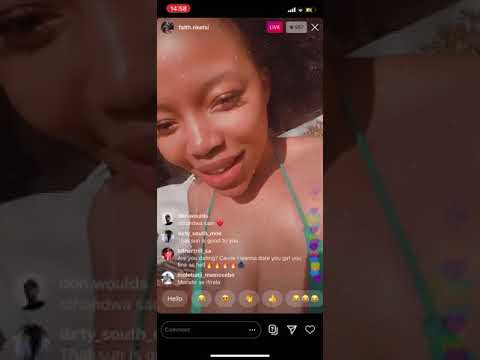 Faith Nketsi Bikini Instagram Live