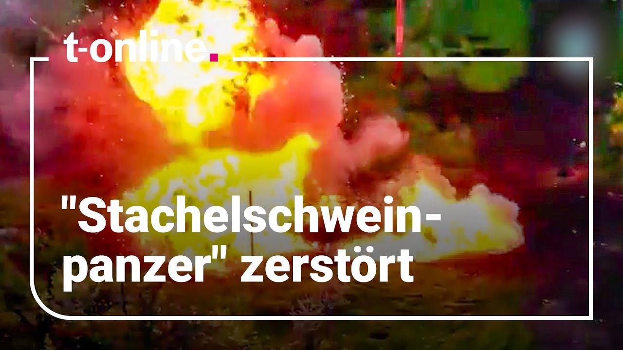Ukraine: Drohne zerstört russischen "Stachelschweinpanzer" - YouTube