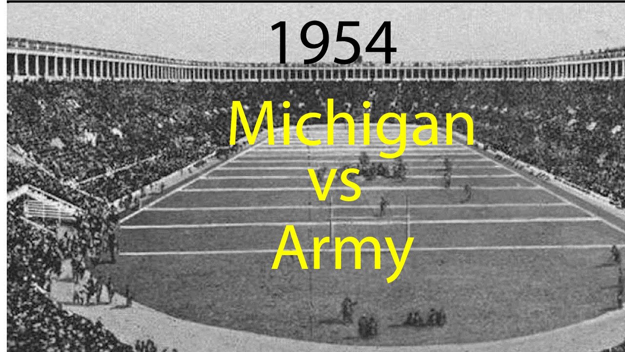 1954 Army @ Michigan; College Football - YouTube