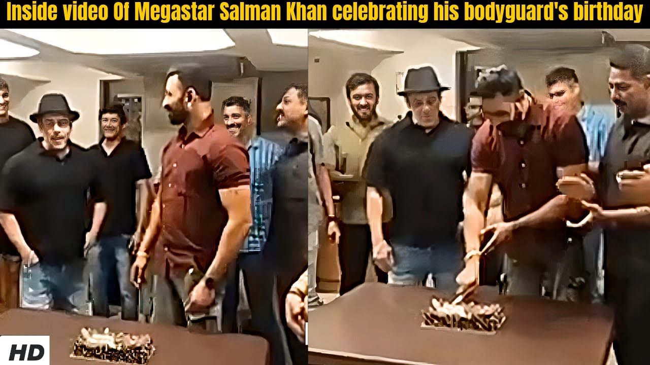 Inside Video Of Salman Khan Celebrating Birthday Of His Bodyguard - YouTube