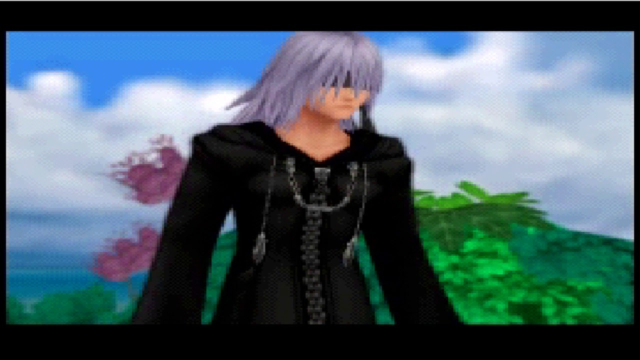 Kingdom Hearts 358/2 Days (DS) Cutscene #12 Riku and Xion at Destiny ...