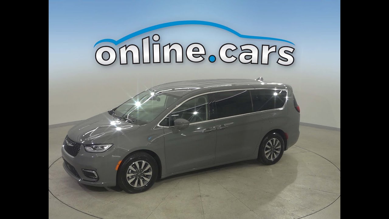 A54451HA Used 2022 Chrysler Pacifica Hybrid Gray Van Test Drive, Review ...