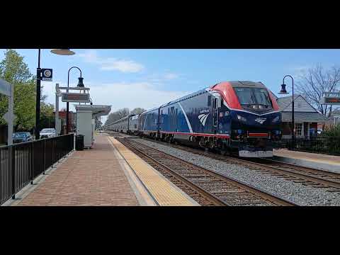 Amtrak Auto Train 52 Rolls Northbound through Ashland, Va. - YouTube