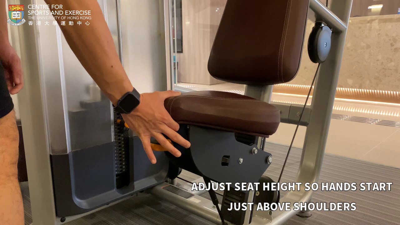How to do Precor Machine Shoulder Press at HKU B-Active Fitness Center ...