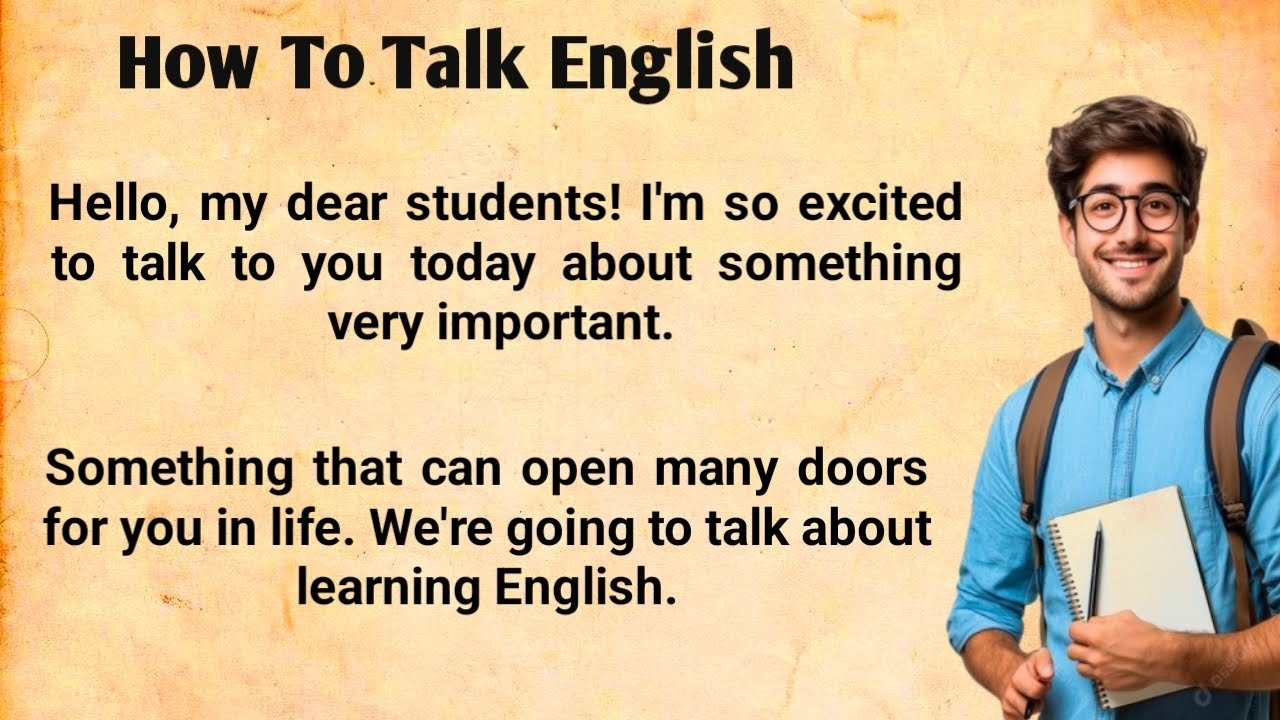 How To Talk English // How To Improve Your English // English listening ...