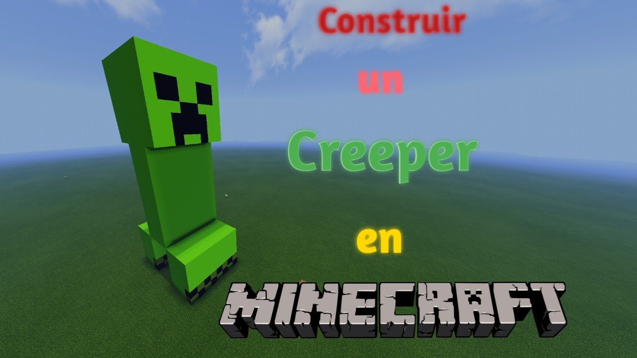 ¡Cómo construir un Creeper en Minecraft! {Tutorial} - YouTube
