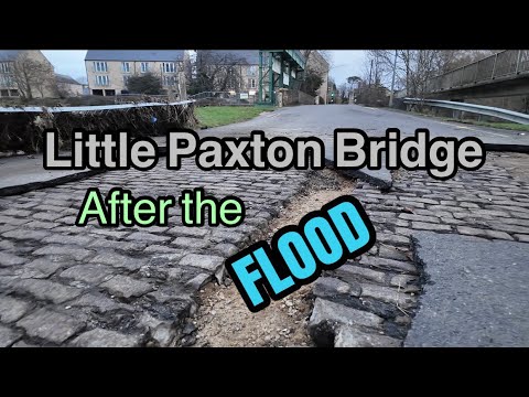 Little Paxton Bridge, after the flood - YouTube