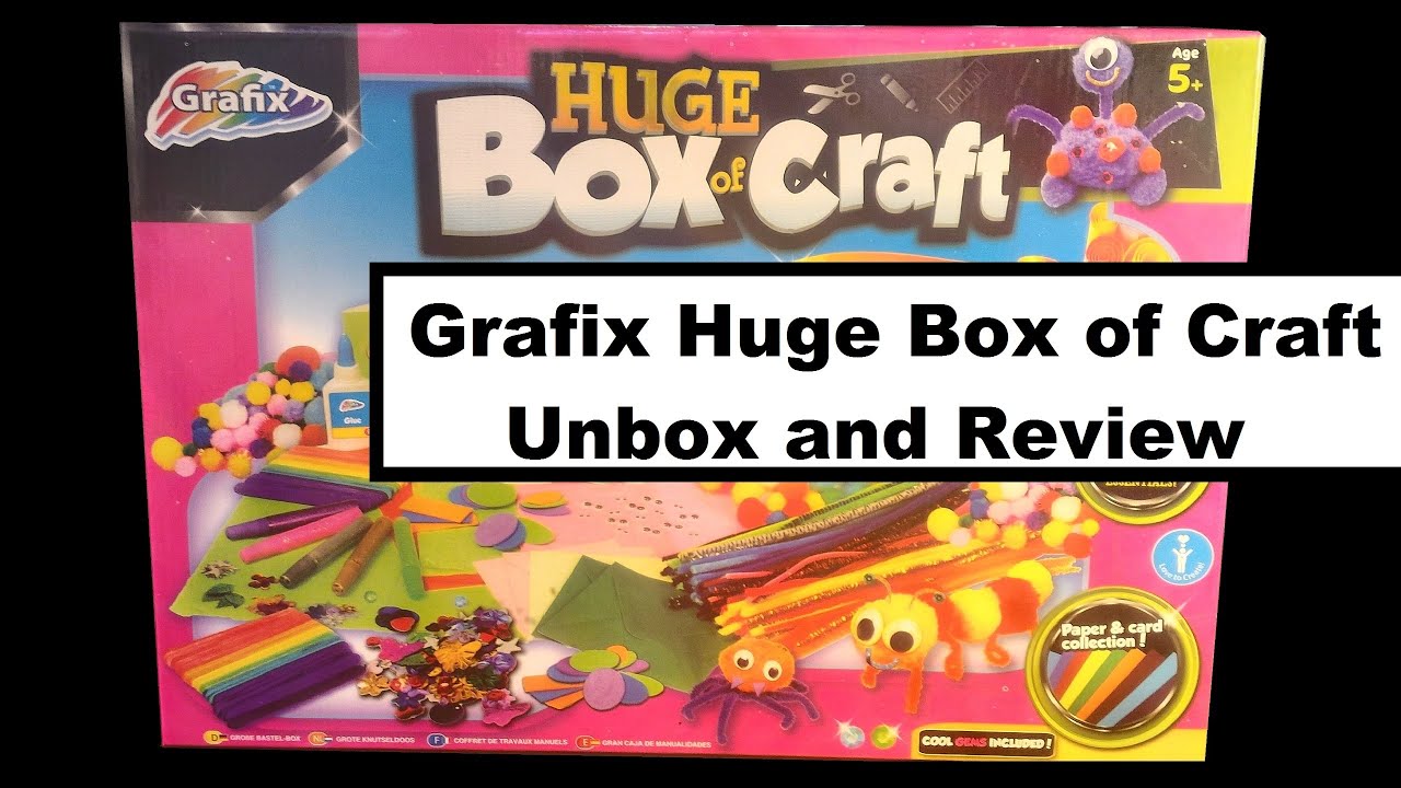Grafix Huge Box of Craft Unbox and Review - YouTube