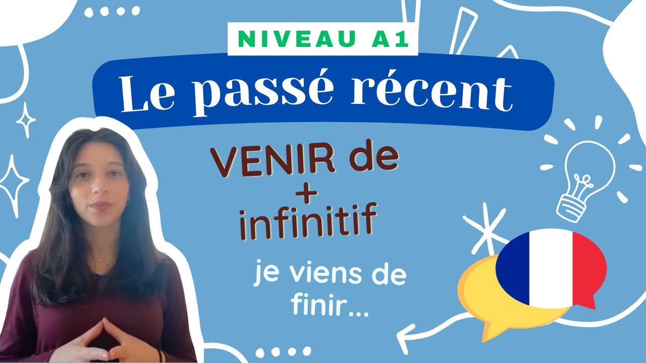 Le passé récent - Leçon de français (Niveau A1) - Cours de grammaire ...