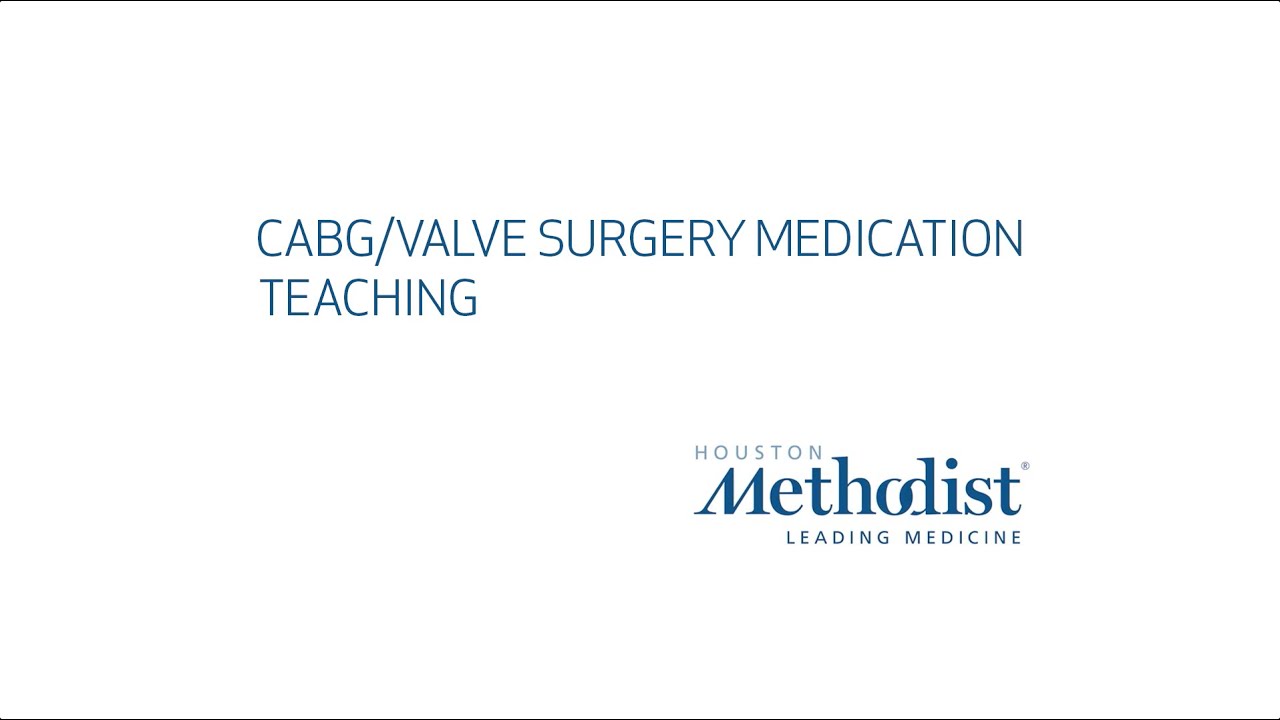 CABG: Valve Surgery Medication - Statins - YouTube