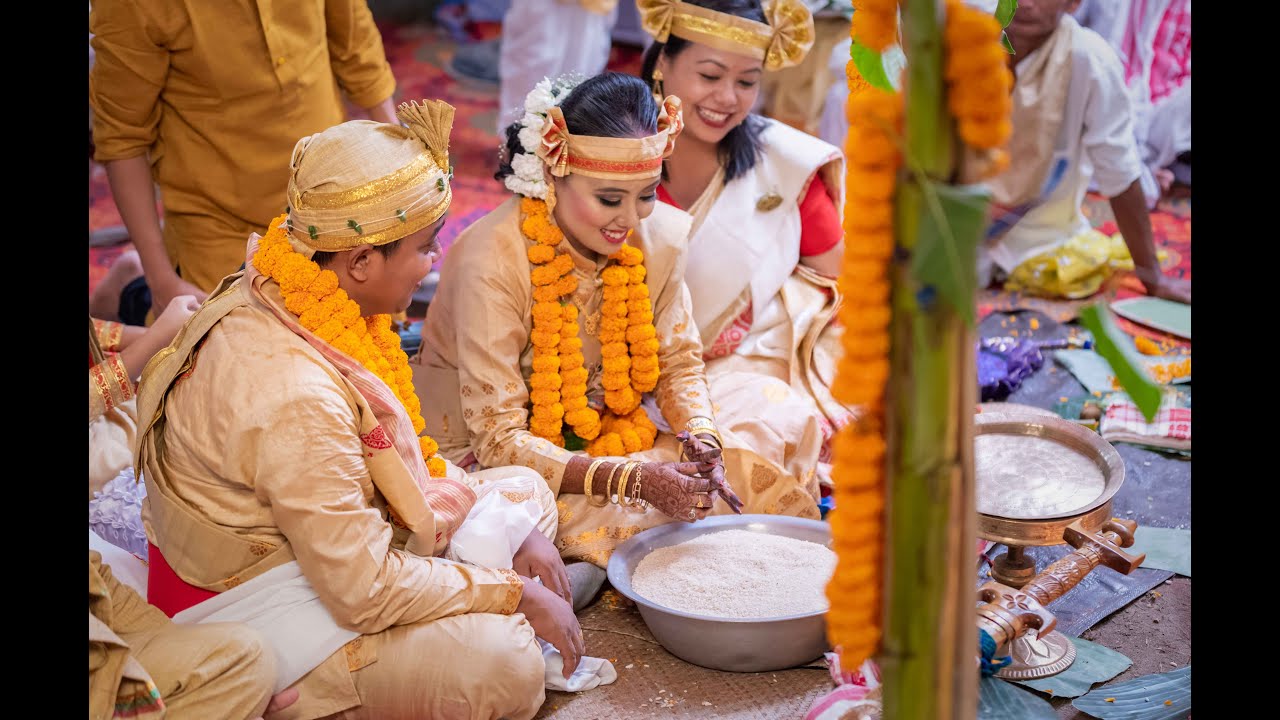 Rituraj Weds Joyshree |Tai Ahom Traditional Wedding | Soklong | চকলং ...