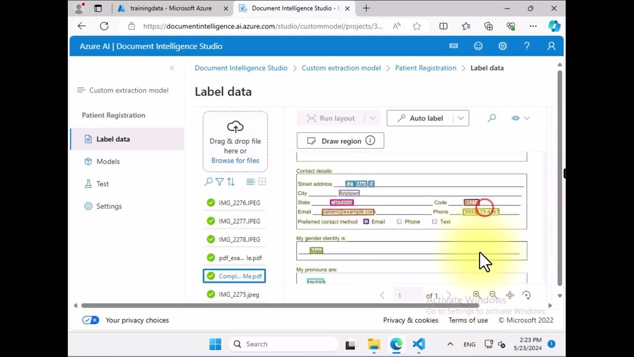 Azure AI - Document Intelligence Studio Form Recognizer - #msbuild LAB - YouTube