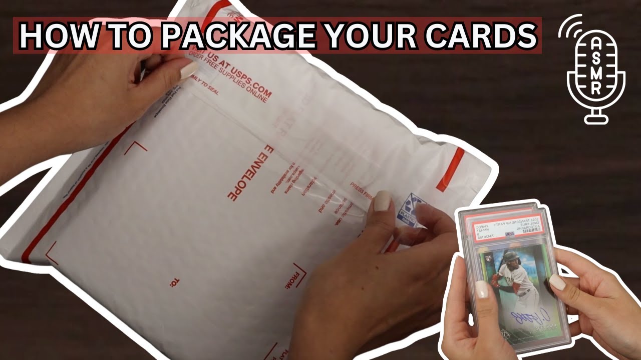 TUTORIAL: HOW TO SECURELY PACKAGE YOUR CARDS! *ASMR EDITION* - YouTube