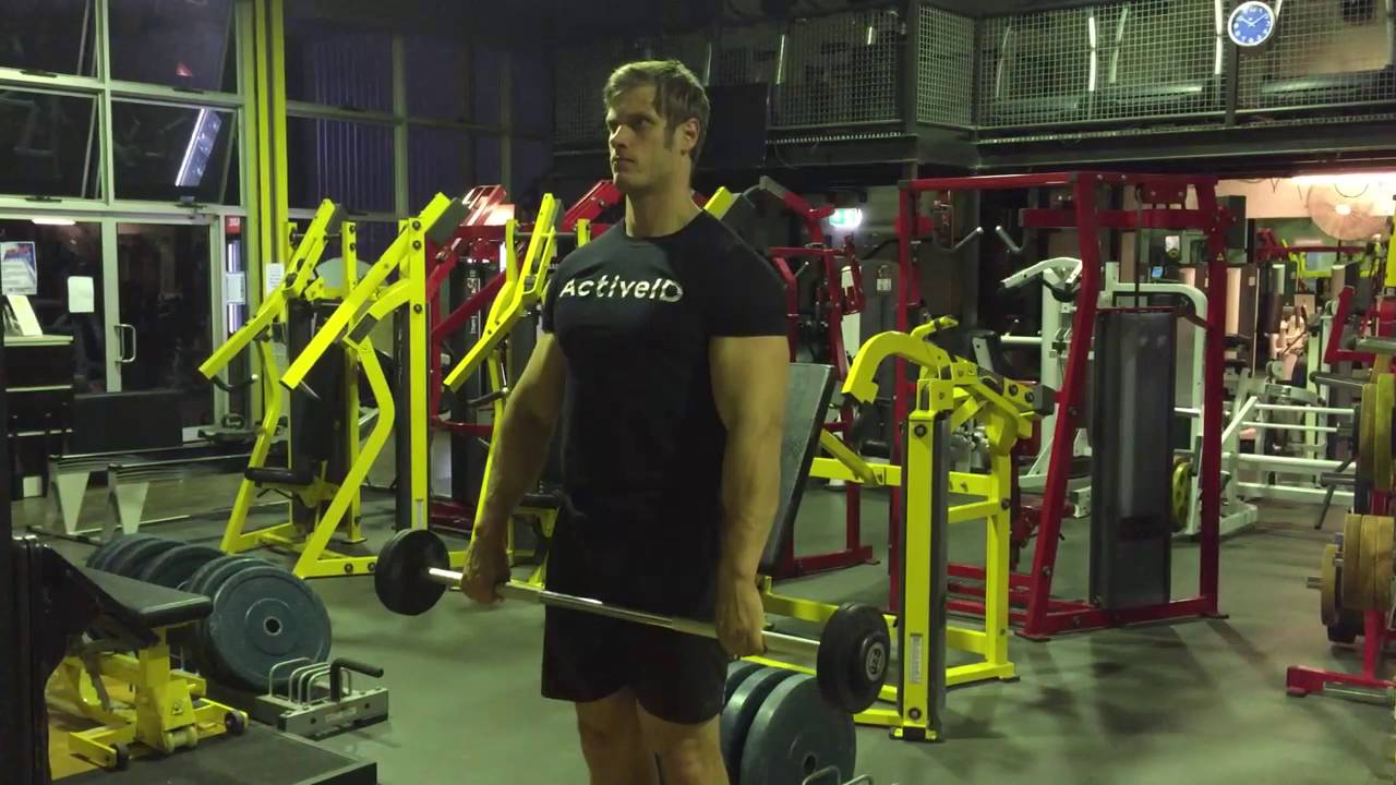 Wide Grip Upright Row Demo - YouTube