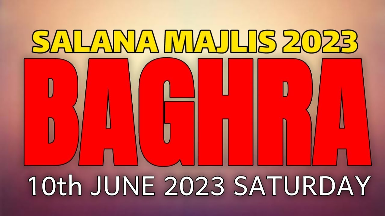 🔴Live Baghra Majalis 2023 | Day 3 | Dargah Hazrat Abbas Baghra Muzaffar ...