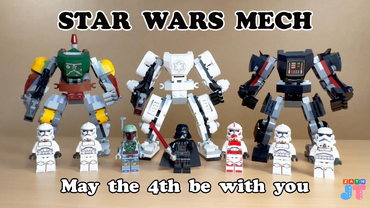 LEGO Star Wars Mech Speed Build with Stop Motion Animation - YouTube