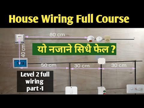 Full house wiring nepali/ctevt building electrician level 2/Electrical ...