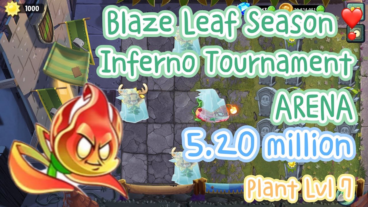 Plant vs Zombies 2 | ARENA | Inferno Tournament | 5.20 million | Lvl7 ...